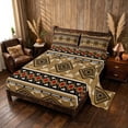 Manfei Southwestern Aztec Queen Sheets, , Brown Black Queen Sheet Sets ...