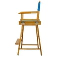 "24" Director's Chair Honey Oak Frame-Turquoise Canvas" - Walmart.com