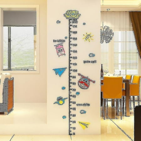 Cartoon Height Measure Wall Stickers Peel And Stick Height Chart ...