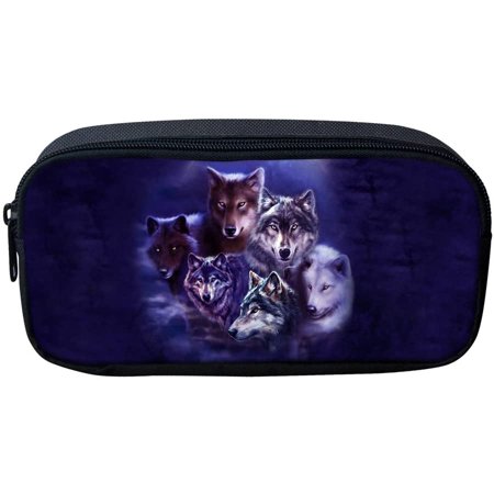 Instantarts Purple Pencil Case Simple Large Capacity for Children ...