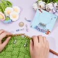 1set 12Pcs Round Rainbow Plastic Imitation Pearl Pendant Stitch Markers ...