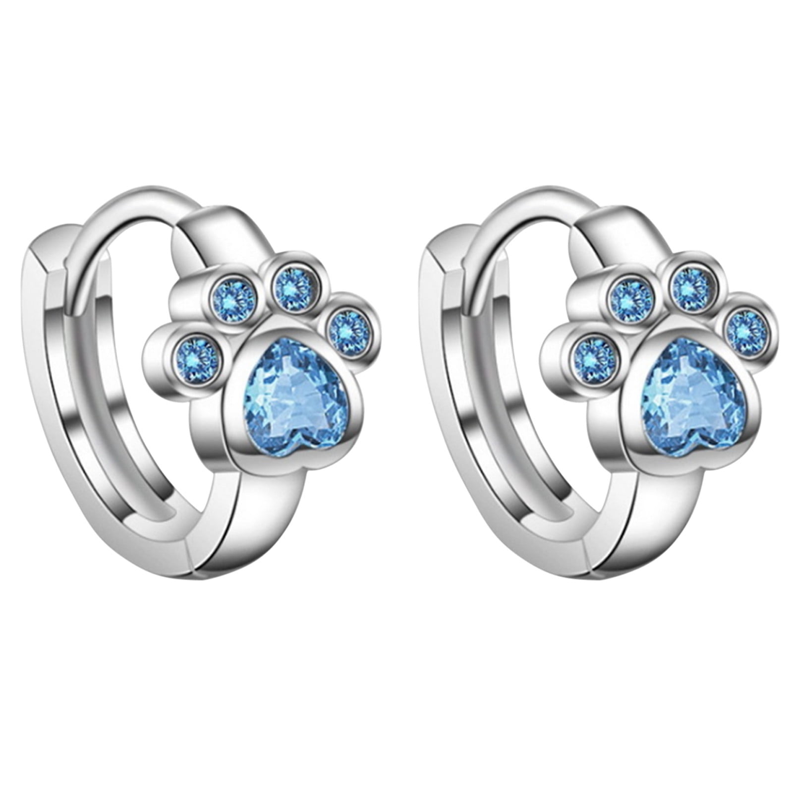 Click here for Riforla Sterling Silver Earrings Cute Cat Dog Claw... prices