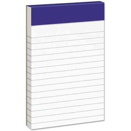Ampad Mini Notepad, Narrow Ruled, 50 Sheets, White, 3" x 5", 12 per ...