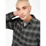 Free Assembly Men's Two-Pocket Flannel Shirt - Walmart.com