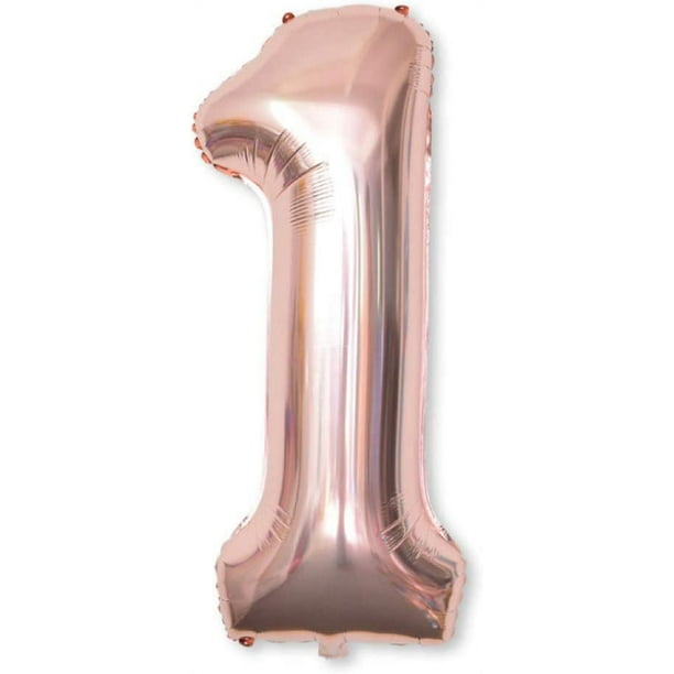 40in Rose Gold Foil Number Balloon - Perfect for Celebrations - Walmart.com