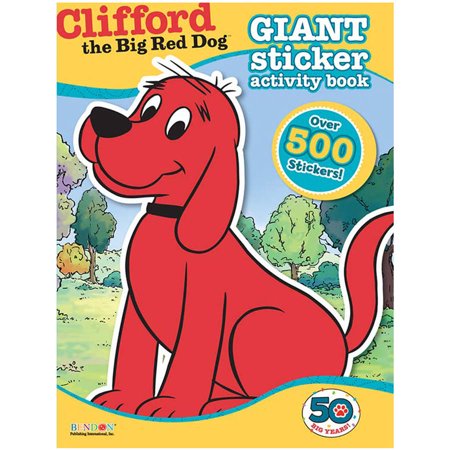 Clifford The Big Red Dog Giant Sticker Activity Book - Walmart.com