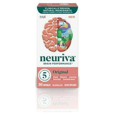 NEURIVA Original Brain Supplement for Memory, Focus & Concentration ...