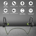 LETSCOM U8I Bluetooth Headphones V5.0 IPX7 Waterproof, HiFi Bass Stereo ...