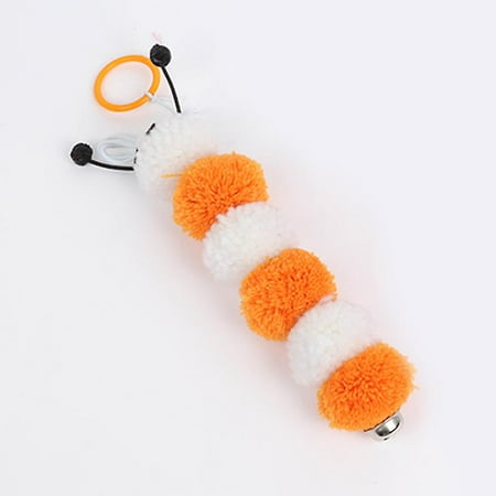 Plush Cat Toy Lifting Motion Caterpillar Bell Elasticity Interactive ...
