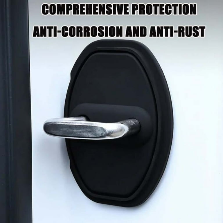4pc Car Silicone Door Latch Protective Cover Car Door Lock Cover For Car Door Locks Absorber Cushion Thickened Sticker Compre Walmart