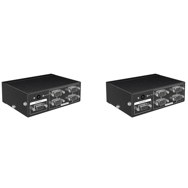 2X MT-RS104 Active Serial RS232 Splitter 1 to 4 RS232 Bi-Direction ...