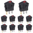 20pcs Control Push Button Switch 3 Pin 12V 20A Amps Car Truck Rocker ...