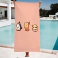 Cute Cartoon Animal Bath Towel - Panda Bear & Dog Design - Perfect for ...