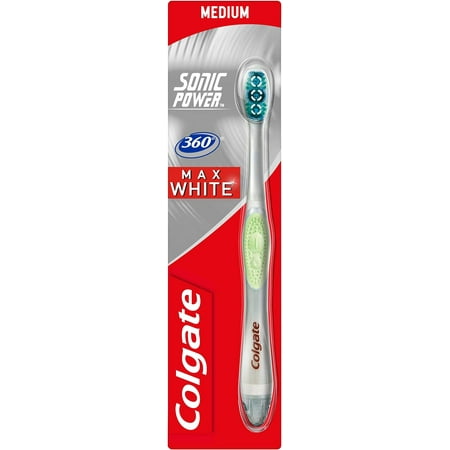 COLGATE Toothbrush Medium Sonic Power Max White 6/Pack | Walmart Canada