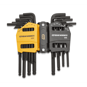 HART 22-Piece Ball End Hex Key Set and Handle SAE and MM - Walmart.com