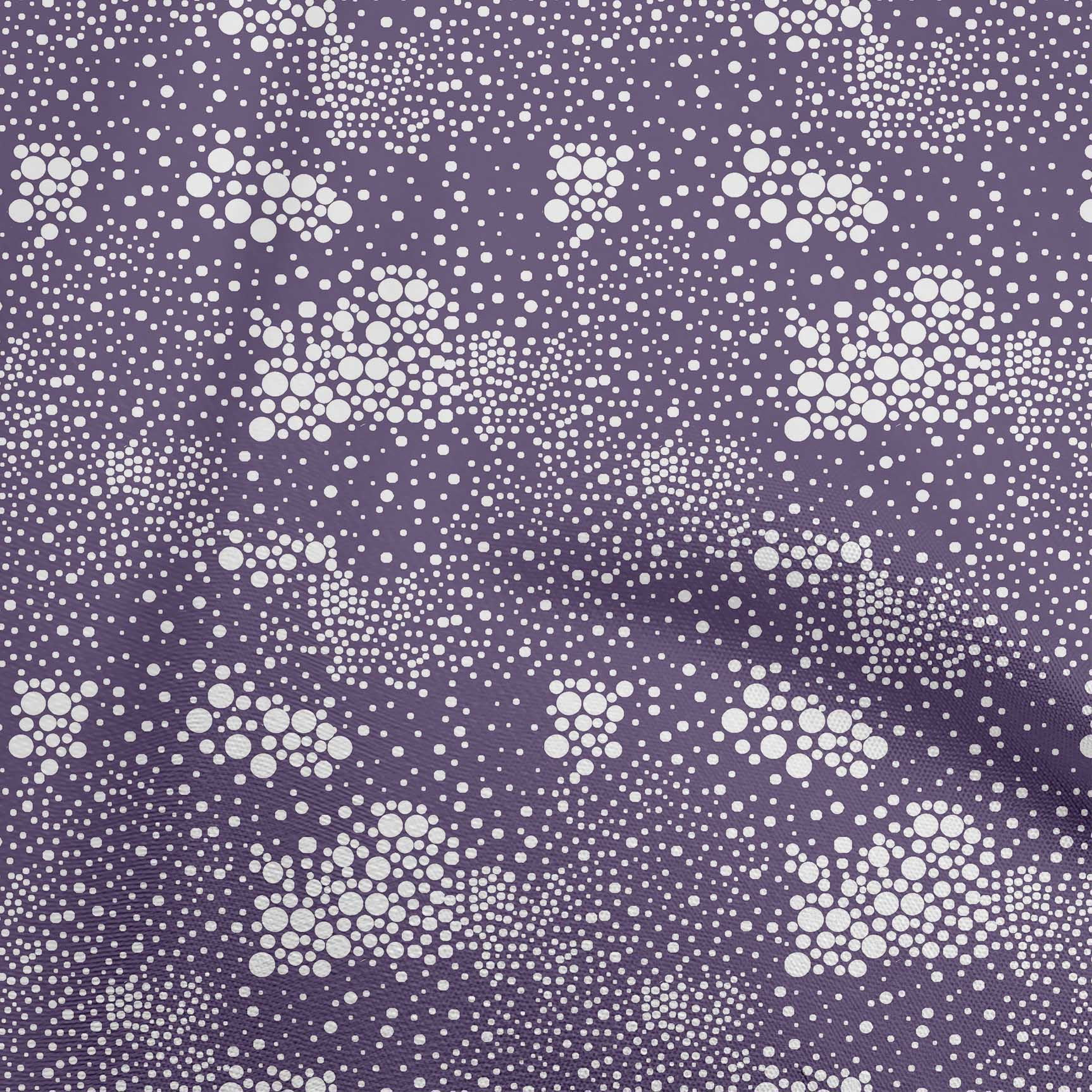 oneOone Viscose Chiffon Purple Fabric Uneven Dot Sewing Material Print ...