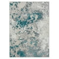 Luxe Weavers Modern Abstract High Low Texture, Turquoise 5x7 Area Rug ...