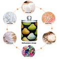 2PCS Clear Storage Jars Cotton Swabs Cans Translucent Plasticental ...