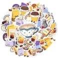 35pcs Cute Coffee Stickers Bakery Kids Stickers Adorable Stationery ...