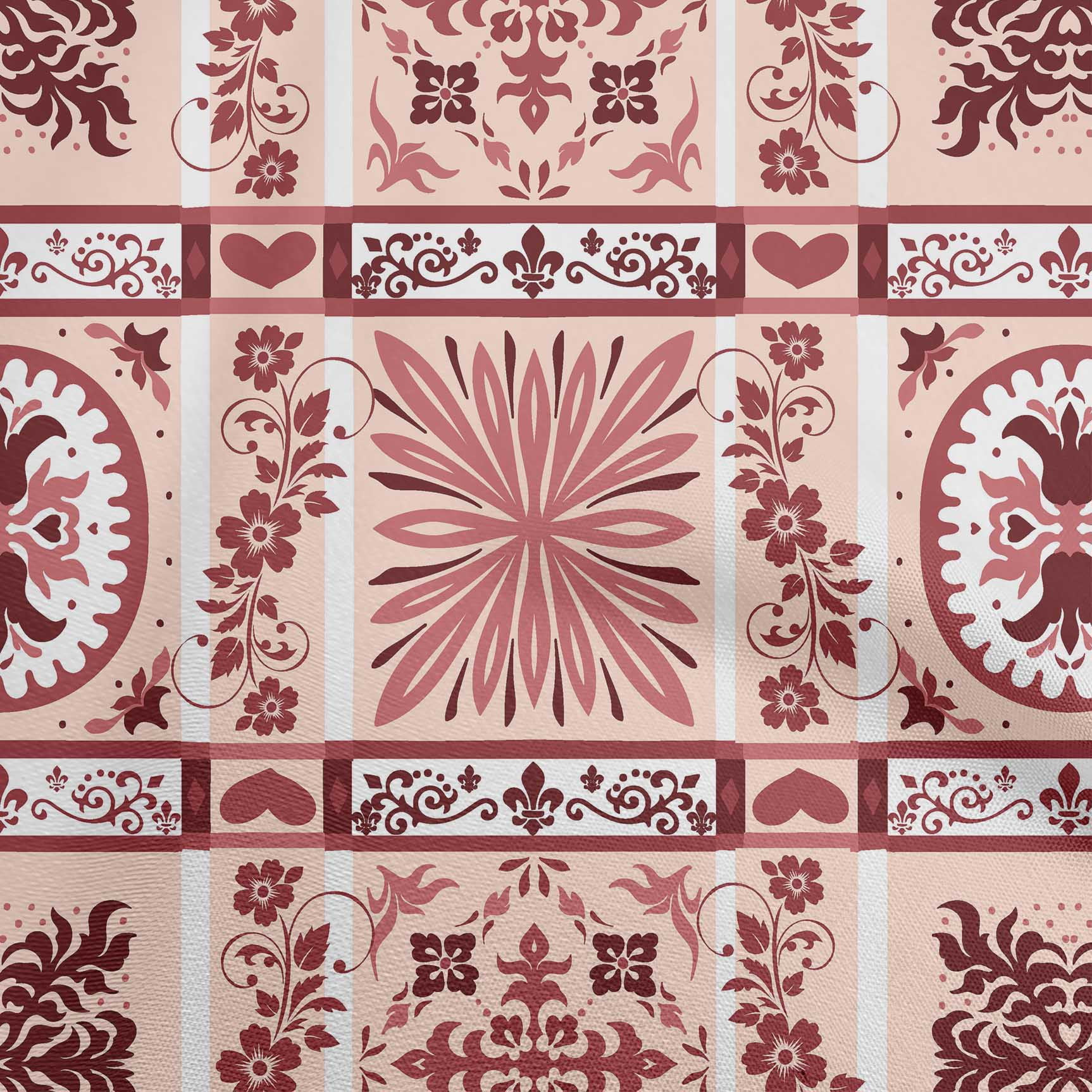 oneOone Silk Tabby Dark Rose Brown Fabric Asian Ornamental Diy Clothing ...