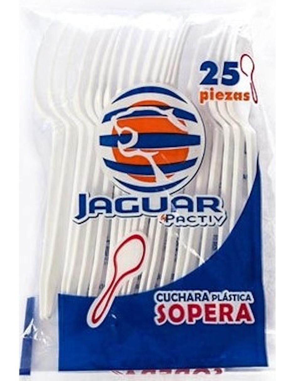Pack de 40 Cuchara desechable Jaguar Sopera de 25pzas Jaguar Sopera de ...