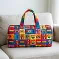 16"x8"x8" Hippie Bohemian Quilted Weekender Travel Bag, Quilted Hippie ...