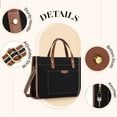 Missnine Laptop Tote Bag Canvas Laptop Bag 15 6 Inch Work Shoulder Bags