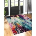 Unique Loom Chromatic Collection Area Rug - Sunset (4' 1" x 6' 1 ...
