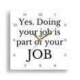 3drose, Do Your Job. Funny Work Ethic Typography, 13x13 Wall Clock ...