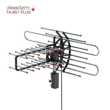 Leadzm 1080P 4K HDTV Outdoor Amplified TV Antenna, 30dB UHF/VHF, 990 ...