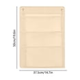 COM1950s Wall Mounted File Organizer, Hanging Document Storage Bag for ...