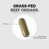 Codeage Beef Organs, Grass-Fed, Freeze-Dried, Non-Defatted, Desiccated Glandular Supplement, Non ...