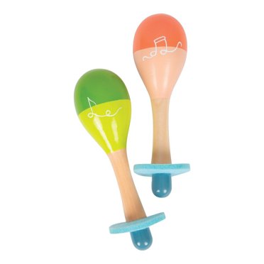 2 Pack Hand Painted Medium Mexican Maracas in Assorted Color - Walmart.com