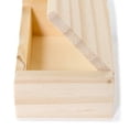 CousinDIY Unfinished Wood Box With Wood Hinge-Small - Walmart.com