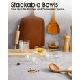 3 Inch Clear Glass Bowls, 2.5oz Small Stackable Prep Bowls for Cooking ...