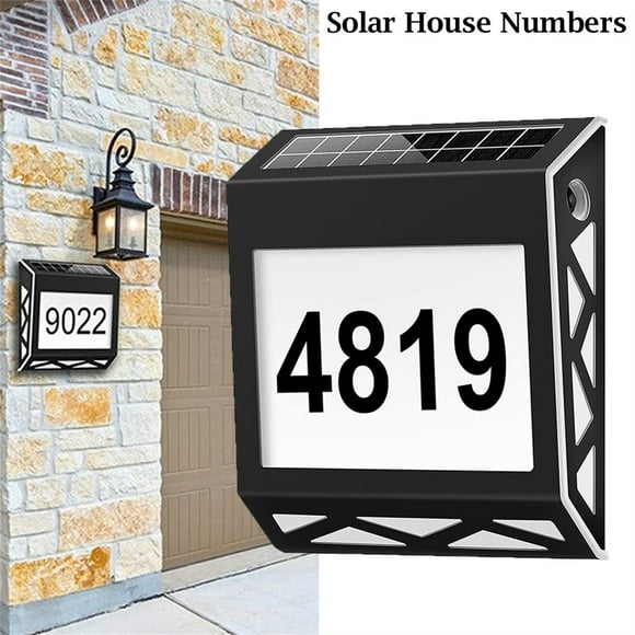 Solar Powered Address Signs