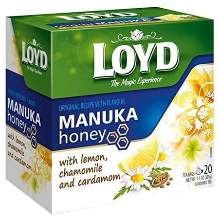 LOYD, Manuka Honey Black Tea with Lemon, Chamomile & Cardamom 35g/20 ...