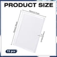 15Pcs Plastic Packing Boxes with Lid Rectangle Clear 7x9.4x1.1cm ...