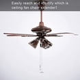 20516-41, 12" Ceiling Fan Beaded Solid Steel Decorative Pull Chain ...
