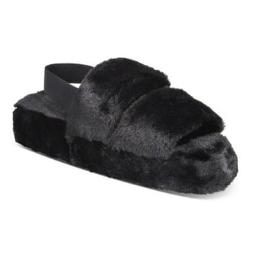 Soft Plush Whale Shark Fuzzy Slippers 1.6'' Heightening Soles for Women ...