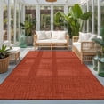 Brick Red Solid 5'x8' Rug for Bedroom Under Queen Bed Placement ...
