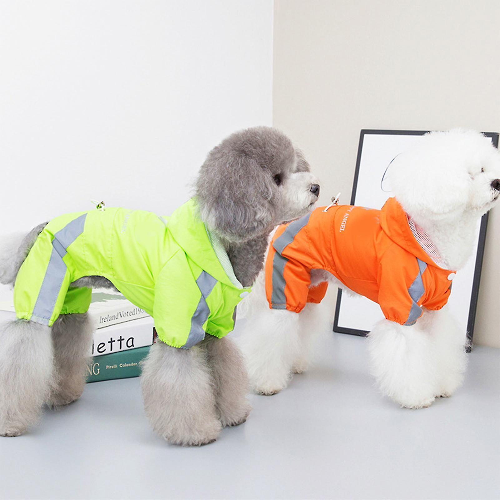 Chubasquero para perros, ropa multicolor para mascotas con anilla en D ...