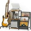 Floor Guitar Rack with 4 Guitar Holder, 3-Tier Guitar Storage with ...
