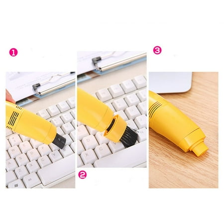 Mini Computer Vacuum USB Keyboard Cleaner PC Laptop Brush Dust Cleaning ...