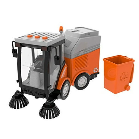 Fun Little Toys Street Sweeper Truck Toy Friction Powered Kids cleaning ...