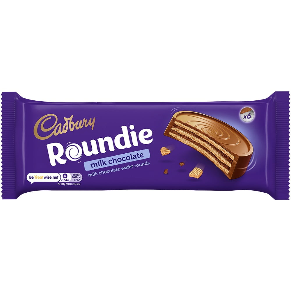 Cadbury Roundie Milk Chocolate Wafer 6Pk - 180g - Walmart.com