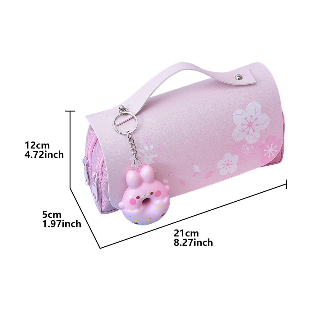 Buy Girl Pencil Bag Gift Stationery With Zipper Pen Cute Kawaii Sakura ...
