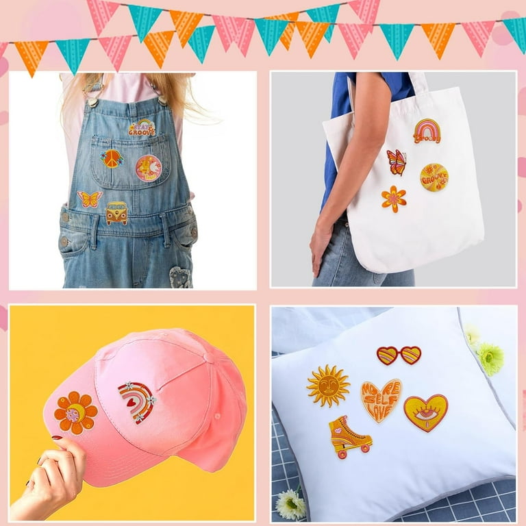 Patches For Clothes Preppy Patches - Chenille Patch Rainbow Circle ...