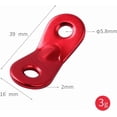 30 PCS Aluminum Alloy Tent Rope Tensioner Dual Holes Guyline Cord ...