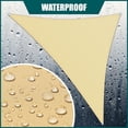 Royal Shade 8' x 8' x 8' Beige Triangle Waterproof Sun Shade Sail ...